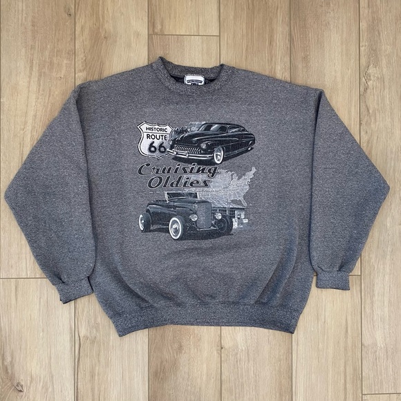 Lee | Sweaters | Vintage Route 66 Crewneck | Poshmark